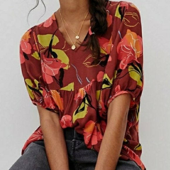 Anthropologie | Tops | Anthropologie Maeve Beth Dolmansleeved Blouse ...